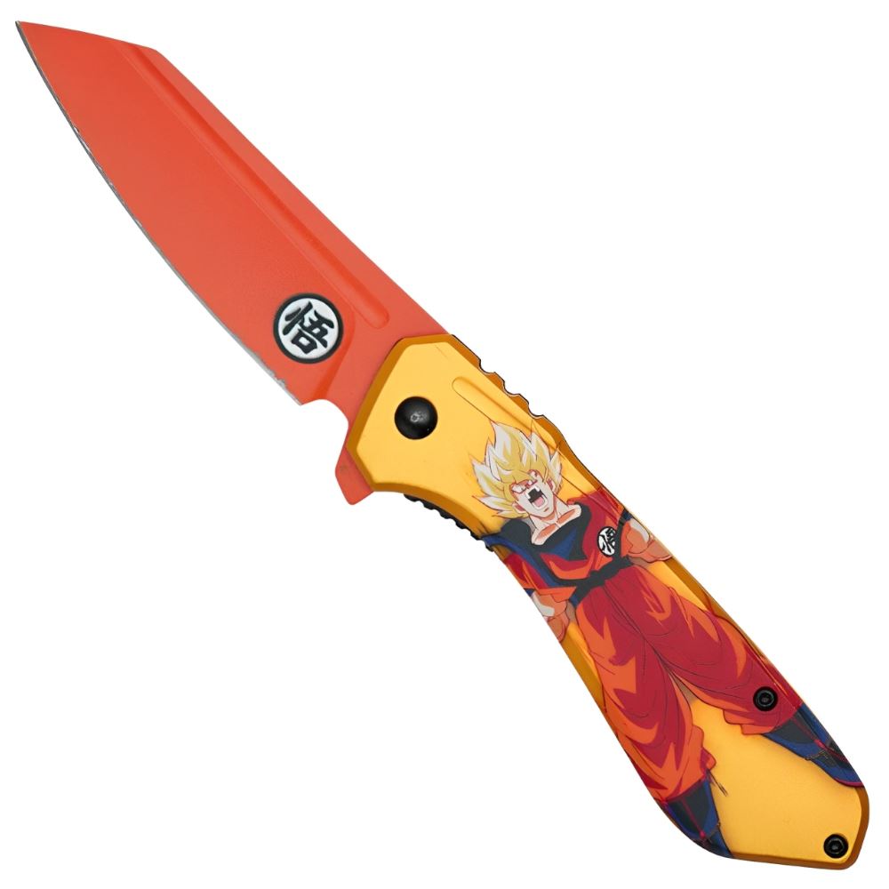 Dragon Ball Z Super Saiyan Goku Pocket Knife | Camouflage.ca