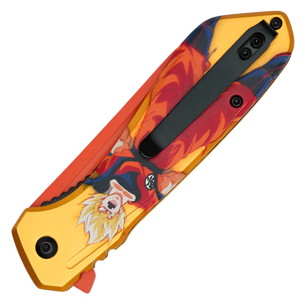 Dragon Ball Z Super Saiyan Goku Pocket Knife | Camouflage.ca
